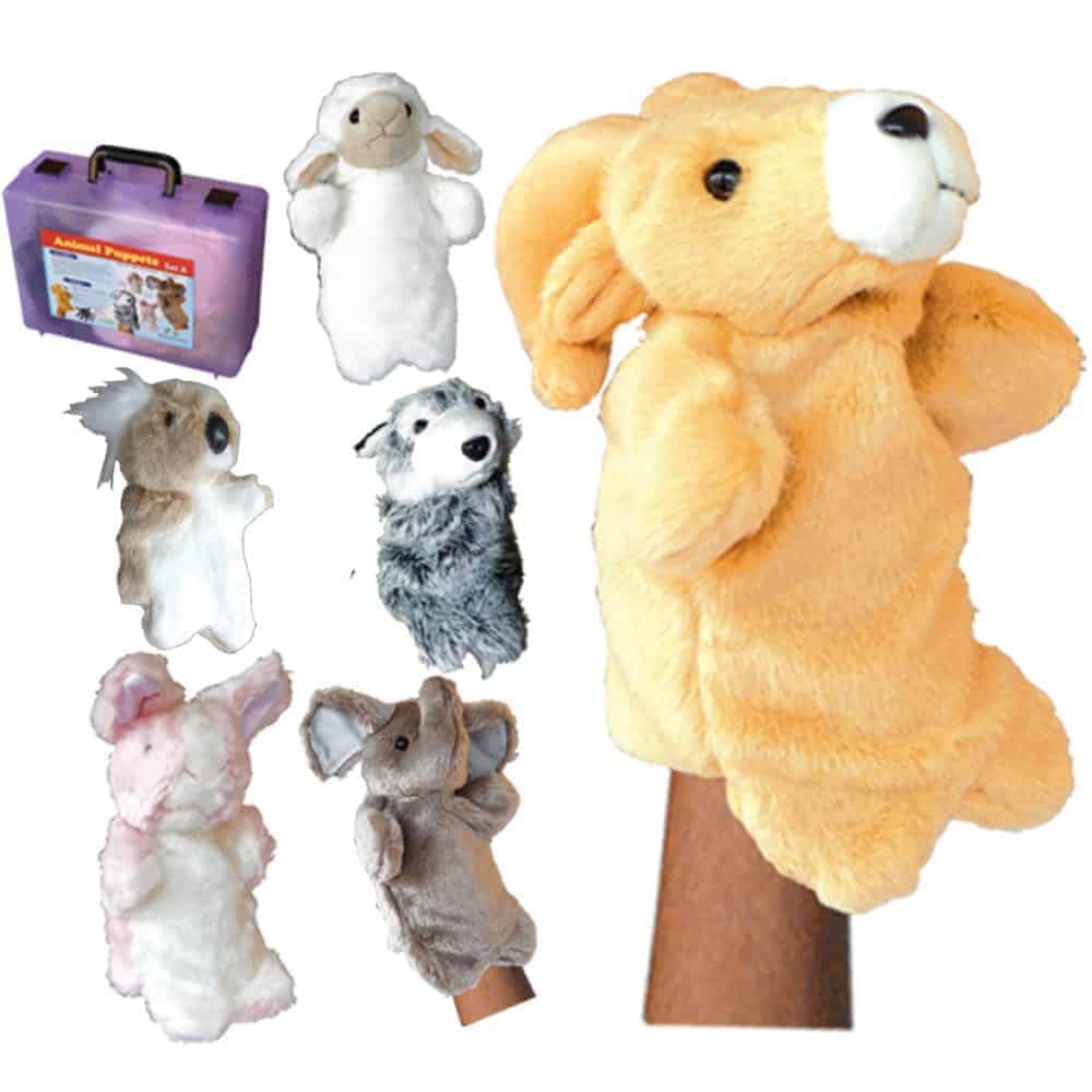 ANIMAL HAND PUPPET (6 Pcs) - SET (A) - ITS Educational Supplies