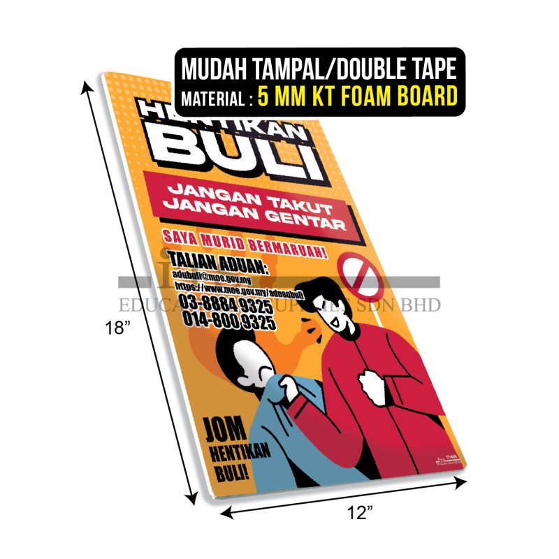 POSTER HENTIKAN BULI- ITS Educational Supplies Sdn Bhd