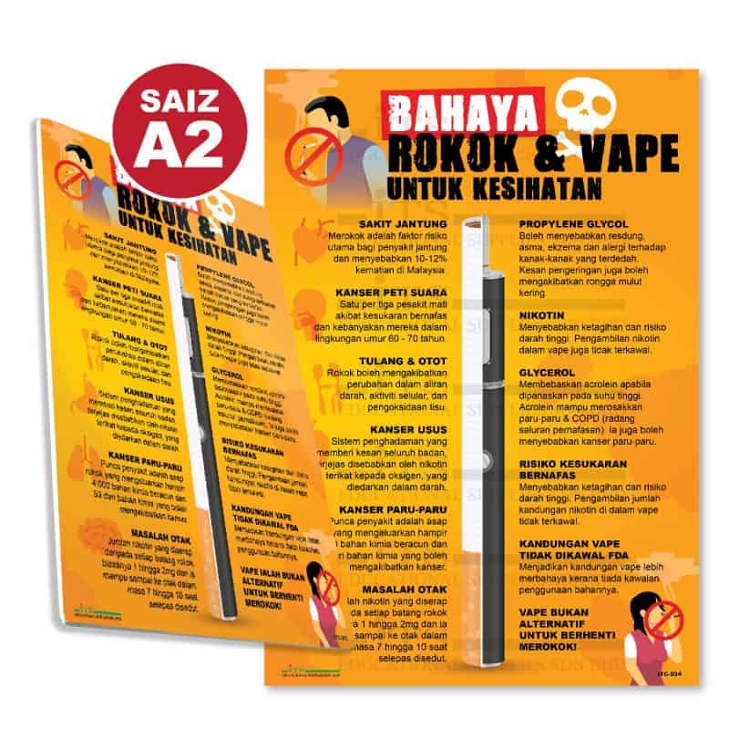 POSTER INFO ROKOK DAN VAPE - ITS Educational Supplies Sdn Bhd